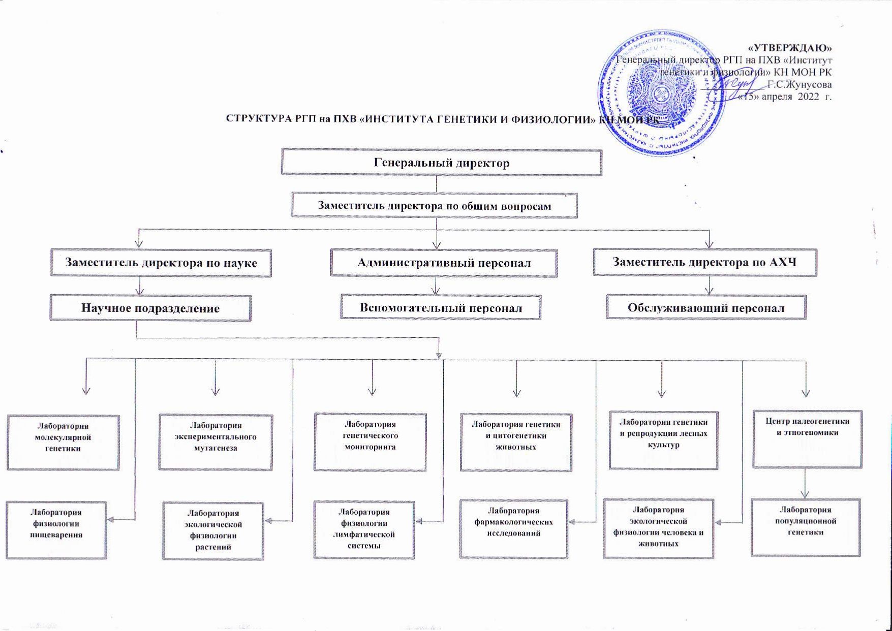 Структура — ИНСТИТУТ ГЕНЕТИКИ И ФИЗИОЛОГИИ